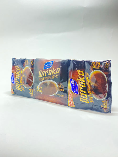 San Mig 3 in 1 Coffee Mix Barako Strip 20g x 10 Satchets