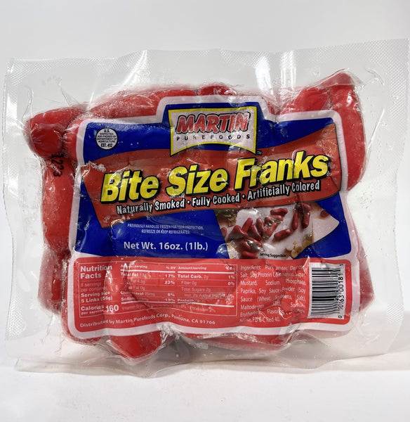 Martin Purefoods Bite Size Franks Mini Hotdogs 16 oz 454 g per pack (2