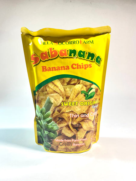 Villa Socorro Farm Sabanana Banana Chips Sweet Original 100g